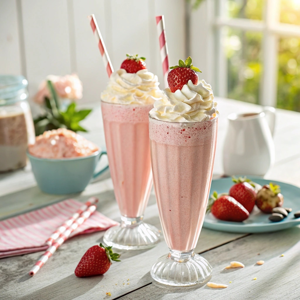Perfect Strawberry Milkshake Recipe in 5 Minutes
