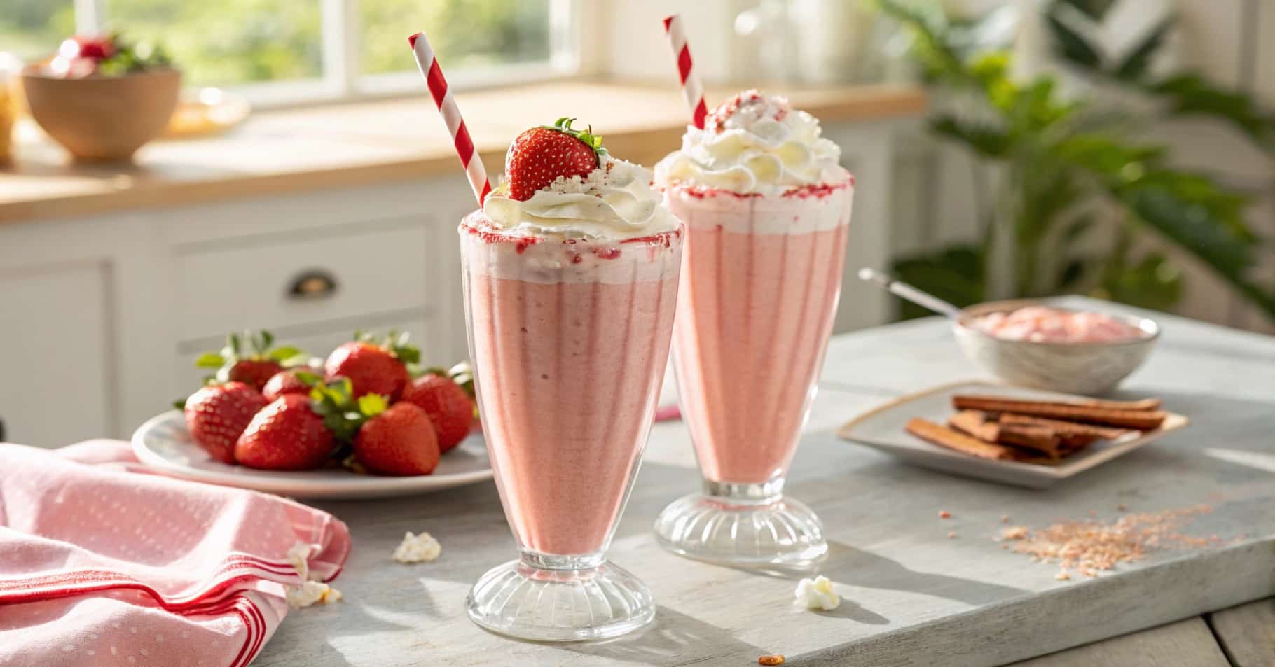 Perfect Strawberry Milkshake Recipe in 5 Minutes