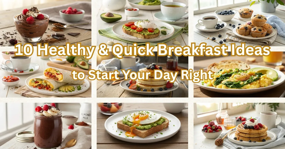 10 Healthy & Quick Breakfast Ideas to Start Your Day Right